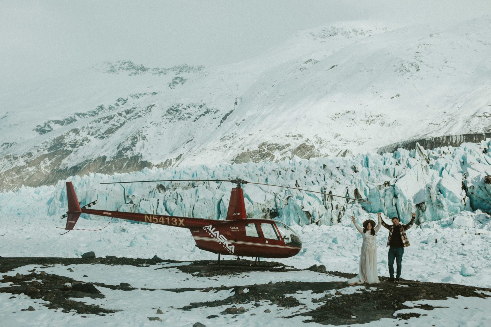 Alaska Helicopter Elopement - Loco Love Photography